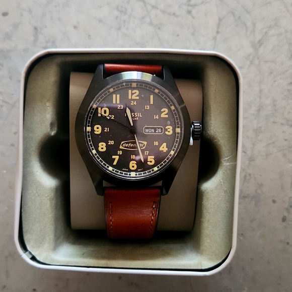 Fossil | Accessories | Fossil Defender Solarpowered Luggage Leather ...